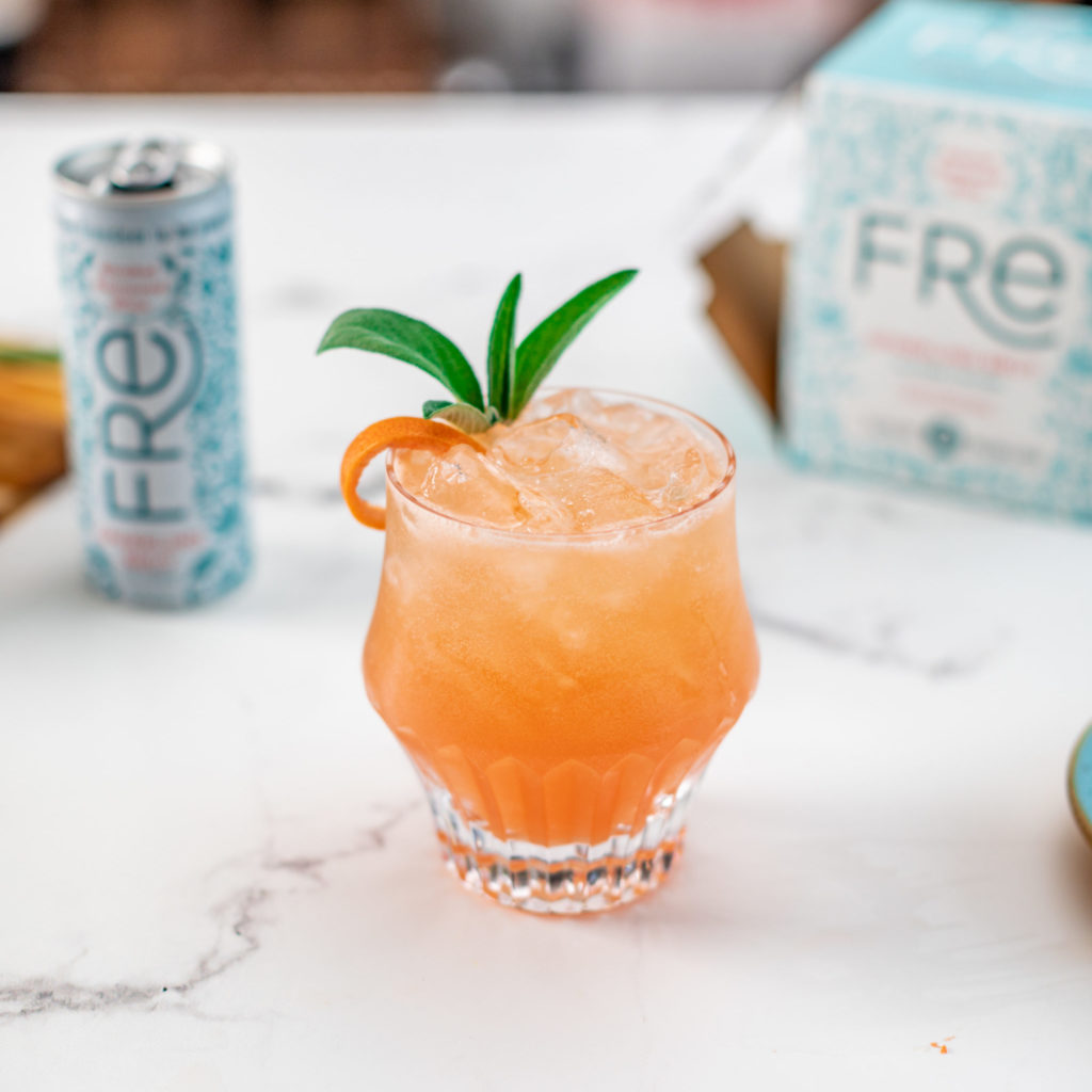 Old Fashioned Red Mocktail - Fre Wines: Non-Alcoholic Wines